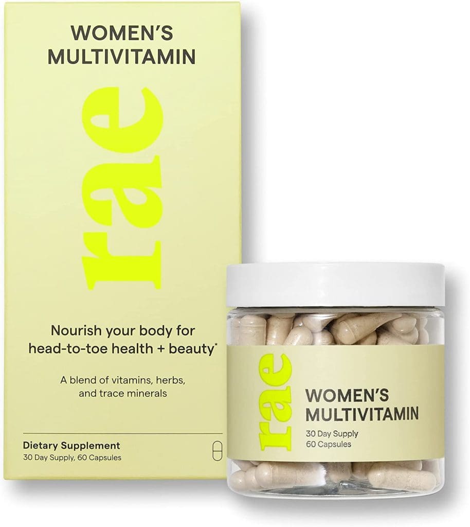 Rae Wellness Multivitamin for Women - Pre + Probiotic Supplement ...