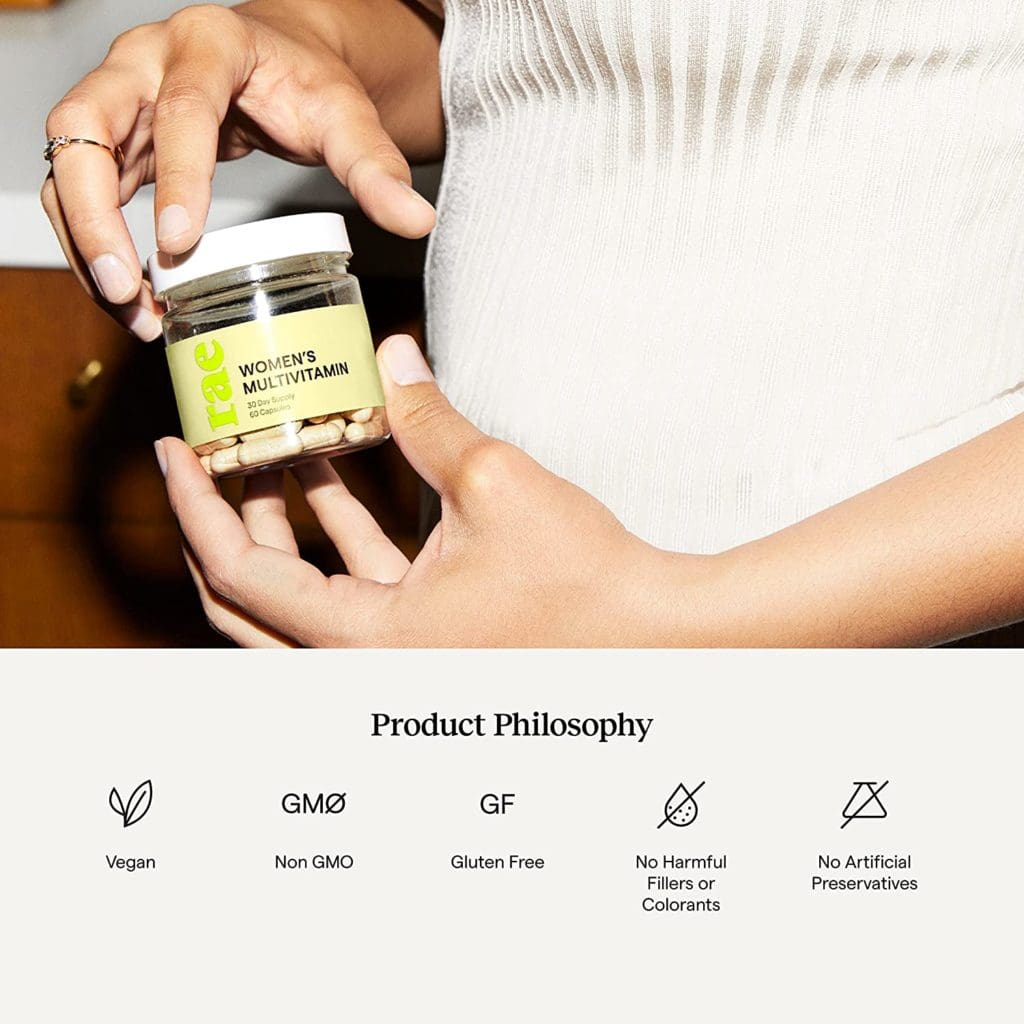 Rae Wellness Multivitamin for Women - Pre + Probiotic Supplement ...
